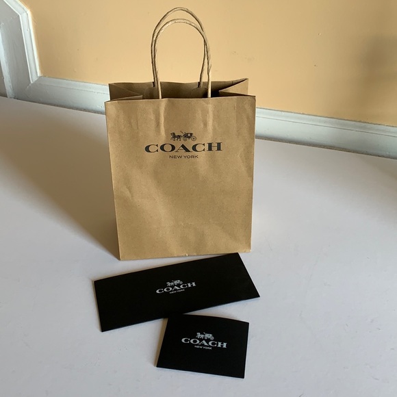 Coach | Bags | Coach Empty Shopping Bag And Two Receipt Holders | Poshmark